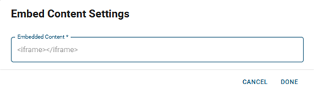Embed Content Component